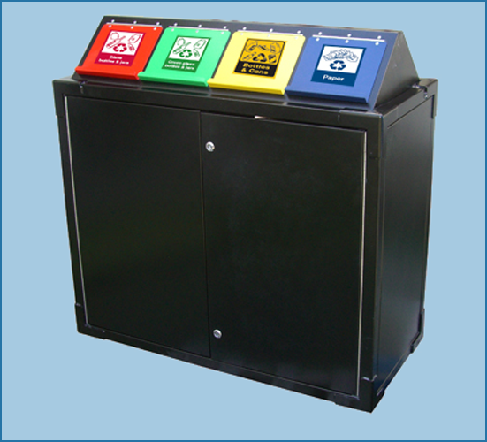 6600 - 4 Way Heavy Duty Recycle Bin